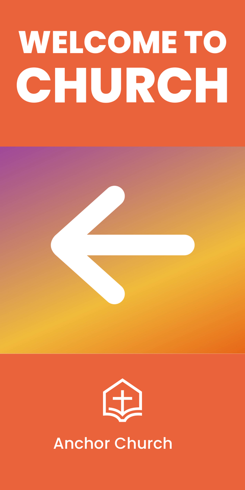 Welcome to Our Church Sign Template | Square Signs